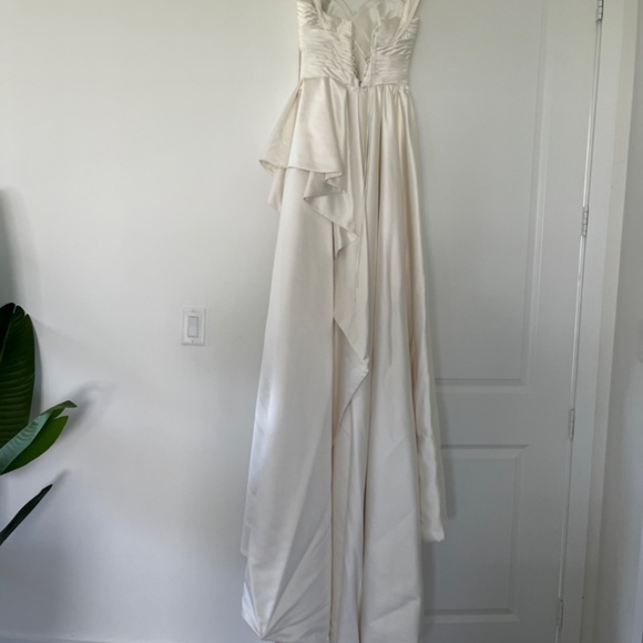 Sima Couture | Dresses | Sima Couture Pera Wedding Dress With Slit And ...